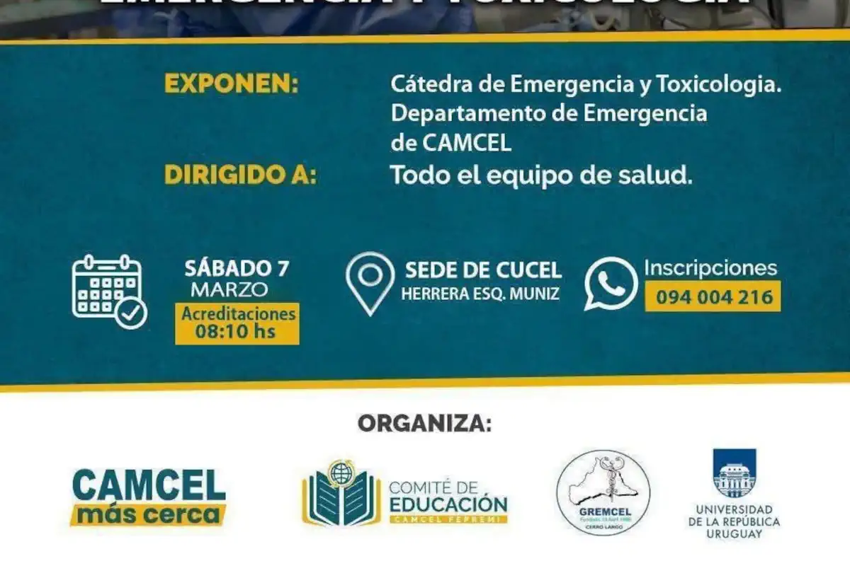 CAMCEL impulsa una jornada académica en emergencia y toxicología en ...